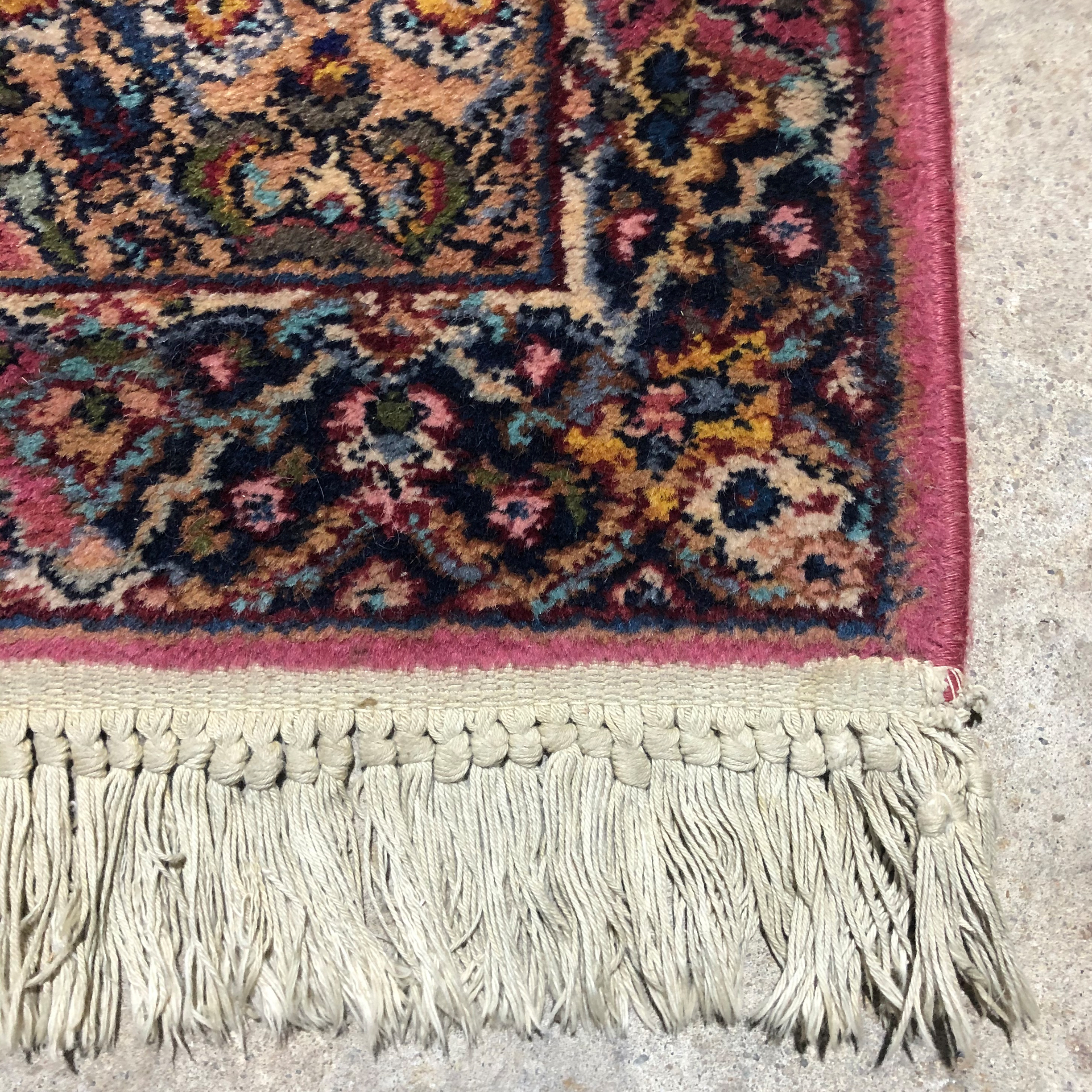 Vintage Karastan Kirman 717 Wool Area Rug 2x4 - Scranton Antiques Vintage Karastan Kirman 717 Wool Area Rug 2x4 - Scranton Antiques