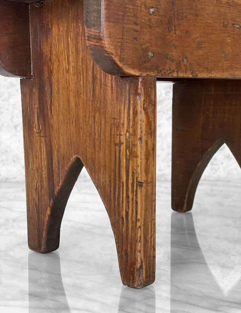 Antique Farmhouse Reclaimed Barn Wood Footstool Ottoman – Scranton Antiques