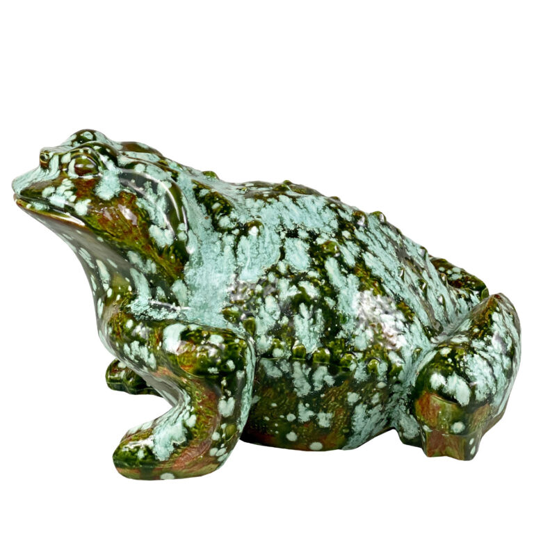Mid-Century Large Porcelain Drip Glazed Frog Sculpture – Scranton Antiques