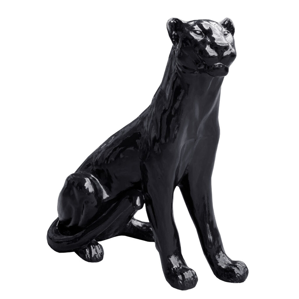 Vintage Italian Art Deco 3ft Black Panther Floor Statue Sculpture ...