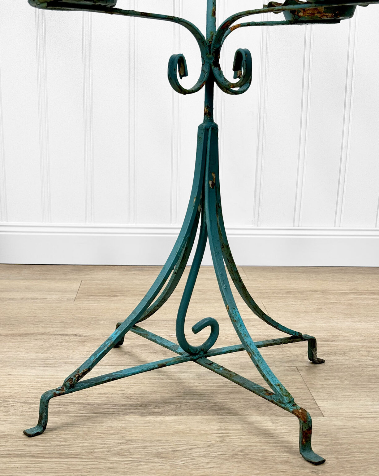 Antique Victorian Wrought Iron Verdigris 7-Tier Outdoor Garden Plant ...