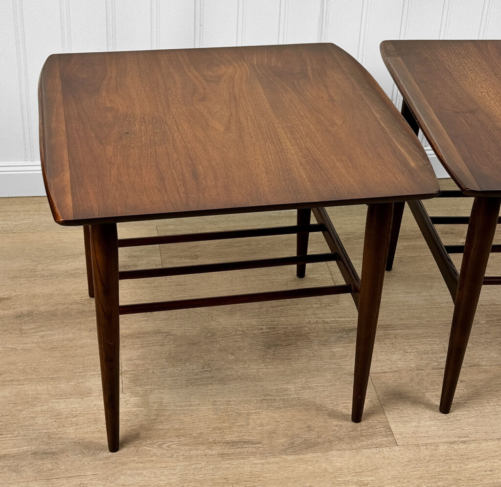 Mid-Century Modern Walnut Sculptural Surfboard End Tables – A Pair ...