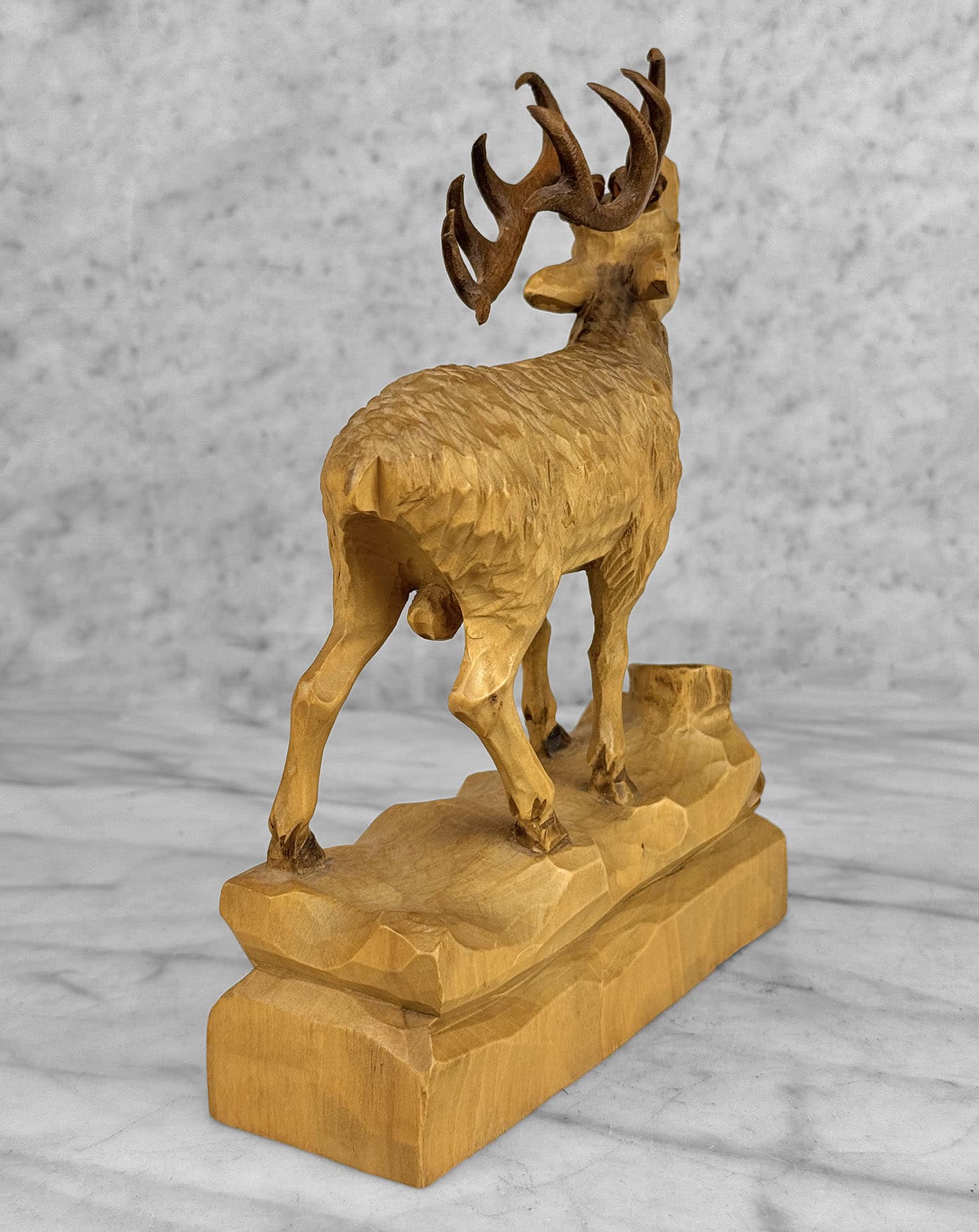 Vintage Traditional Austrian Stag Elk Wood Carved Sculpture – Scranton ...